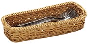 Kesper Proutěný plastový košík, organizér na příbory WICKER 28 x 11,5 x 8,5 cm