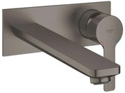 Grohe Lineare - Umyvadlová baterie pod omítku, 2-otvorová instalace, kartáčovaný Hard Graphite 23444AL1