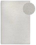 Krémový ručně tkaný koberec s příměsí vlny 60x90 cm Pradesh Natural White – Elle Decoration