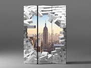 3D paraván výhled na new york Rozměr: 135 x 180 cm