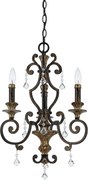 Elstead MARQUETTE rustikální lustr 43 cm 3xE14 starý bronz