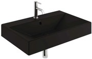 Kludi Resa - Umyvadlo 81x51 cm, s přepadem, s otvorem pro baterii, matná černá 59WW8139