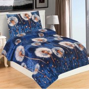 Mikroplyšové povlečení Pampeliška bíla 200x140cm+90x70cm TiaHome