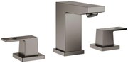Grohe Eurocube - Umyvadlová baterie s výpustí, 3-otvorová instalace, kartáčovaný Hard Graphite 20351AL0