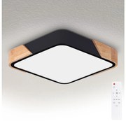 Brilagi - LED Stmívat. svítidlo PILANA LED/48W/230V dub/černá 42x42 cm + DO