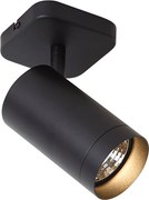 Moderní stropní svítidlo černé GU10 70mm - Jeana Luxe