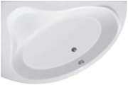 Aqualine Vany - Vana Orava 148x90x38 cm, levá, bílá G1590