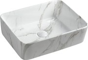 Sapho Sapho, DALMA keramické umyvadlo 48x13x38 cm, carrara, MM517