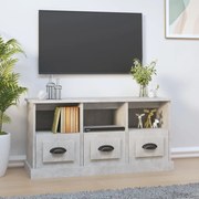 TV skříňka betonově šedá 100 x 35 x 50 cm kompozitní dřevo