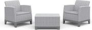 Světle šedý zahradní lounge set pro 2 Scandi Forma – Keter