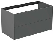 Ideal Standard - Umyvadlová skříňka, 100x54x51 cm, 2 zásuvky, matný antracit T4357Y2