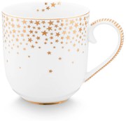 Pip Studio Royal Winter hrnek 230ml, bílý (Porcelánový hrnek 230ml)