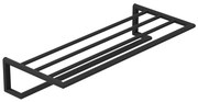 Kludi Vela R - Držák ručníku s poličkou, délka 62 cm, matná černá 5898939