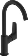 Hansgrohe Logis, umyvadlová baterie 210 bez odtokové soupravy s otočným výtokem, černá matná, HAN-71131670