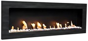BIO FLAME biokrb Easy L Open Patina Antracit 115x40 cm