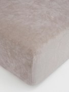 MK Lůžkoviny Prostěradlo mikroplyš Deluxe 220 x 200 cm - cappuccino