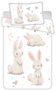 Bavlněné dětské povlečení do postýlky 100x135 cm Bunnies – Jerry Fabrics