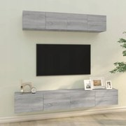 Fionshop 263586843 4dílný set Tv skříněk šedý sonoma kompozitní dřevo