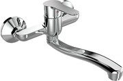 Mereo Mereo, Dřezová nástěnná baterie, Zuna s ramínkem plochým vyhnutým 210 mm, chrom, CB301Z