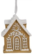 Závěsná vánoční ozdoba perníková chaloupka Gingerbread House - 6*4*7 cm