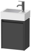 Duravit Ketho.2 - Umyvadlová skříňka 44x36x24 cm, 1 dvířka, panty vlevo, grafit mat K25071L49490000