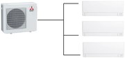 Klimatizace Mitsubishi Standard White 1+3 ( 2kW + 2kW + 2,5kW ) Multi-split R32