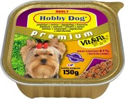 HobbyDog Krmivo pro psy jehněčí s mrkví 150g