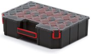 Kufříkový organizér 39 × 28,4 × 10,5 cm II, přepážky, černá