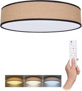 LED stropní světlo s dálkovým ovládáním Brownie nastavitelné - průměr 50 cm, hnědá