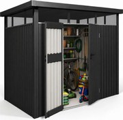 Juskys Kovový zahradní domek Luzern Barva: antracitová, Velikost: 7,8 m²