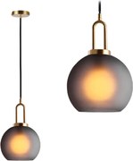 Toolight - Stropní svítidlo 20cm 1xE27 60W PP626-1CP, šedá, OSW-05630