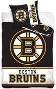 Mikroplyšové ložní povlečení NHL Boston Bruins - 70 x 90 cm + 140 x 200 cm