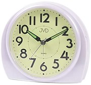 JVD Ručkový analogový netikající tichý budík JVD SRP3701.2 s luminiscenčním displejem