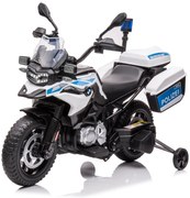 Dětská elektrická motorka BestBerg BBCC-80W – BMW F 850 GS / nosnost 30 kg / Li-Ion baterie / policie