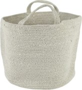 Úložný koš s uchy COTTON HAVEN 35x35 cm - více barev Barva: Světle šedá