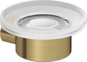 Kludi Vela R - Mýdlenka s držákem, sklo/kartáčované zlato 58985N0