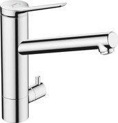 Hansgrohe Zesis M33, dřezová baterie 200, uzavírací ventil spotřebiče, CoolStart, chromová, 74807000