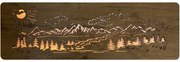Li-Go "Hory, les" světelný obraz 230V 120x40cm provedení povrchu: dub světlý