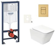 Závěsný wc set do lehkých stěn / předstěnová montáž SAT Infinitio SIKOGRSIN12SCGN0