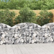 Klenutý gabionový koš 150 x 30 x 80/100 cm pozinkované železo 153444