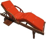 Polstr / podsedák na zahradní lehátko Tami - oranžový