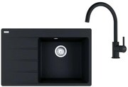 Franke Sety - Kuchyňský set G271O, fragranitový dřez CNG 611-78 TL/7 a baterie FC 6018.071, onyx 114.0700.775
