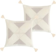 Bellatex Povláček PERU SET 2ks Béžová 40x40 cm