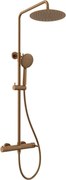 Sapho Iconic - Sprchový set s baterií, průměr 25 cm, 2 proudy, matná měď AF139PG