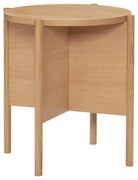 Kulatý odkládací stolek v dekoru dubu ø 45 cm Heritage – Hübsch