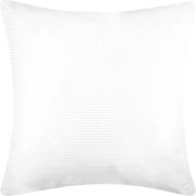 Saténový povlak na polštář Pruh 4mm - bílý Velikost: 40 x 40