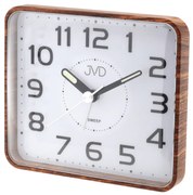 JVD Netikající tichý analogový budík v imitaci dřeva JVD SRP882.4