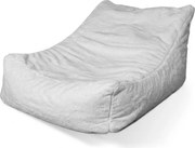 Sablio Sedací vak Lounge SOFTY - Cloud White - 80 x 95 x 50 cm