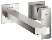 Grohe Eurocube - Umyvadlová baterie pod omítku, 2-otvorová instalace, supersteel 23447DC0