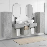 Sada koupelnového nábytku 5 ks Betonově šedá 33 x 34,5 x 100 cm 3405966